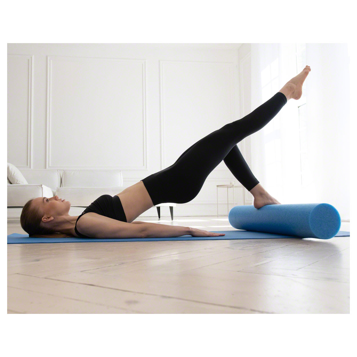 Yoga Rolle, ø 15 cm x 90 cm, blau günstig online kaufen | Sport-Tec