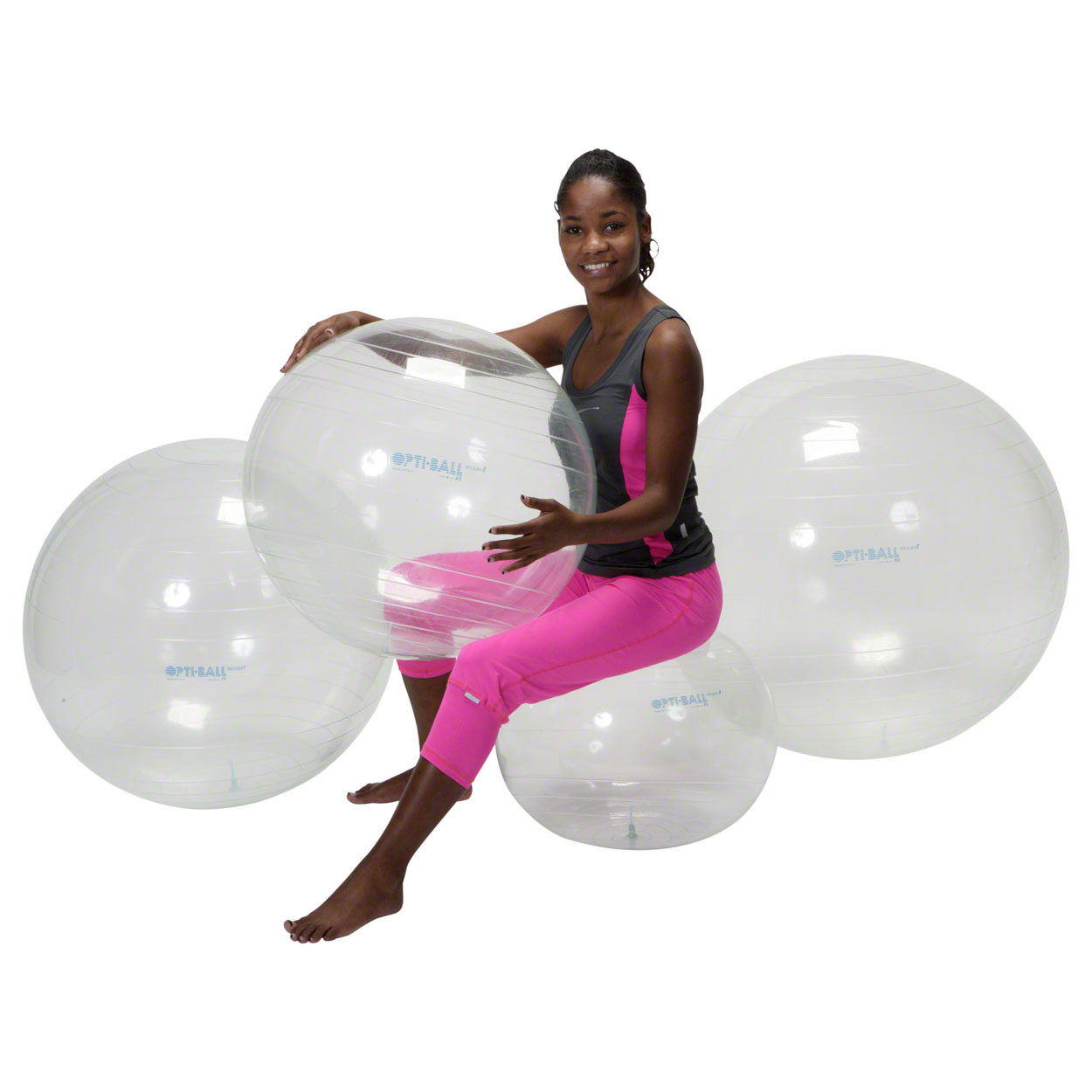 Opti-Ball Gymnastikball transparent, ø 75 cm günstig online kaufen ...