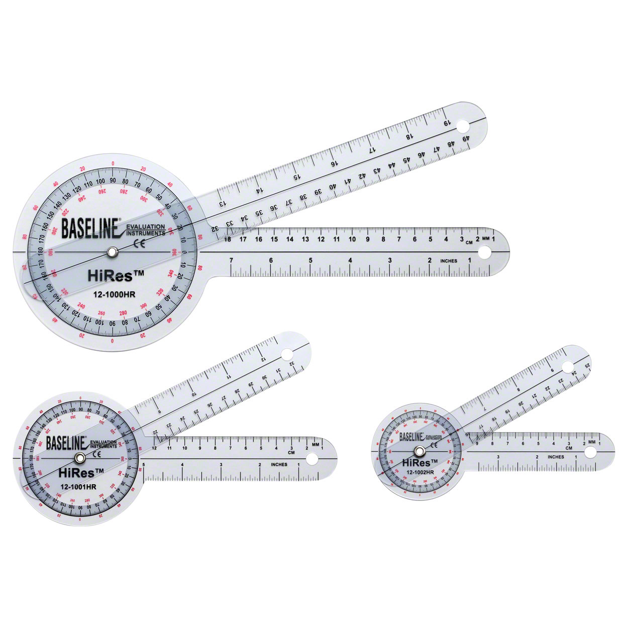Baseline Goniometer Winkelmesser-Set, 3-tlg. - jetzt kaufen | Sport-Tec