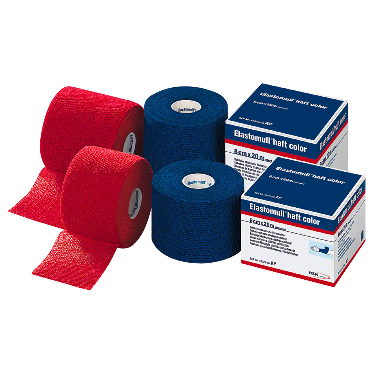 Elastomull Haft Color, 20 m x 8 cm, rot - jetzt kaufen | Sport-Tec