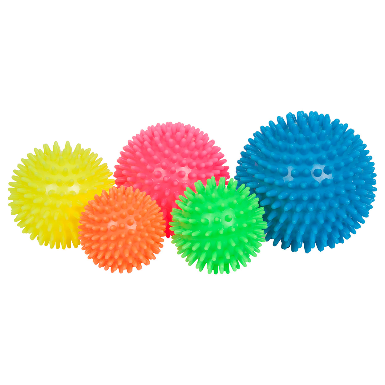 Igel-Ball soft, 5er Set: je 1x ø 6 cm, ø 7 cm, ø 8 cm, ø 9 cm, ø 10 cm ...