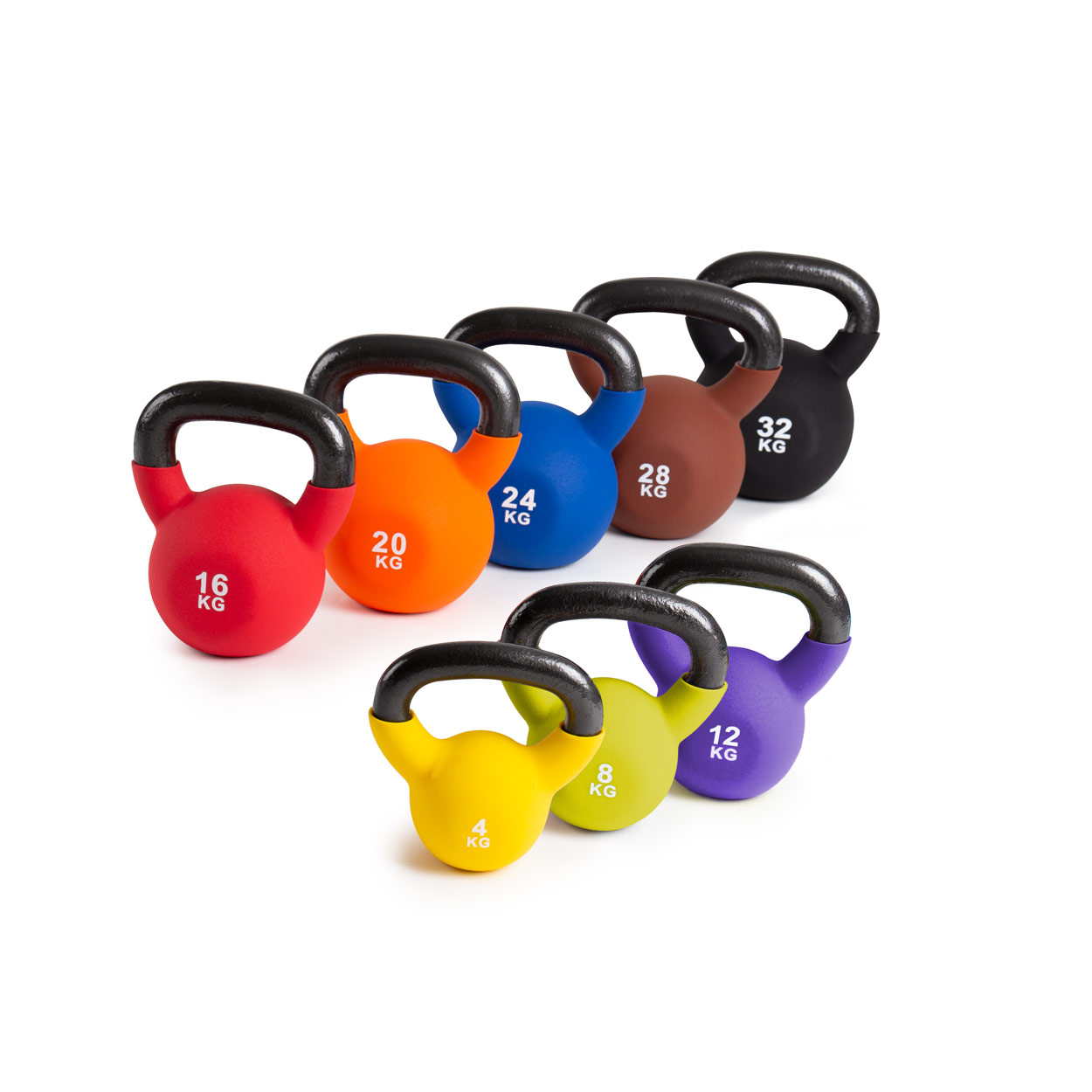 Kettlebells 4-32 kg, 8er Set - jetzt kaufen | Sport-Tec