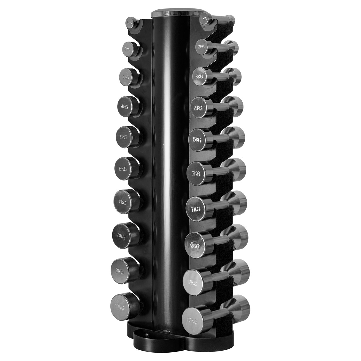Kurzhantel Turm Set Mit 10 Paar Chrom Hanteln 1 10kg LxBxH 51x51x123 kurzhantel-turm-set-mit-10-paar-chrom-hanteln-1-10kg-lxbxh-51x51x123