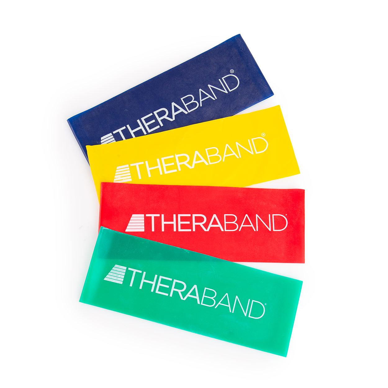 Thera-Band Loop 4er Set, ø 13 cm, 7,6x20,5 cm, je 1x gelb, rot, grün ...