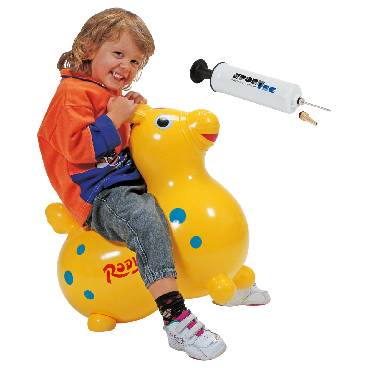 Cavallo Rody inkl. Pumpe, Sprungpferd, Hüpfpferd, Hüpftier, Sprungtier ...