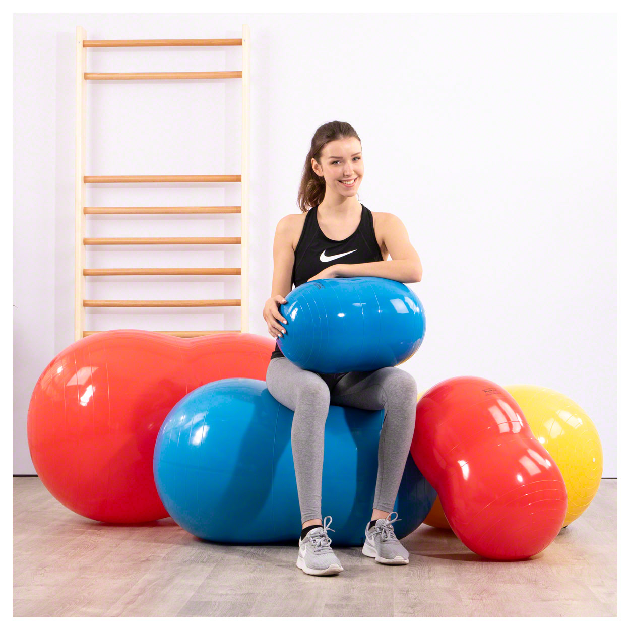 GYMNIC Physio-Roll Gymnastikball Doppelball Physioball Sitzball ...